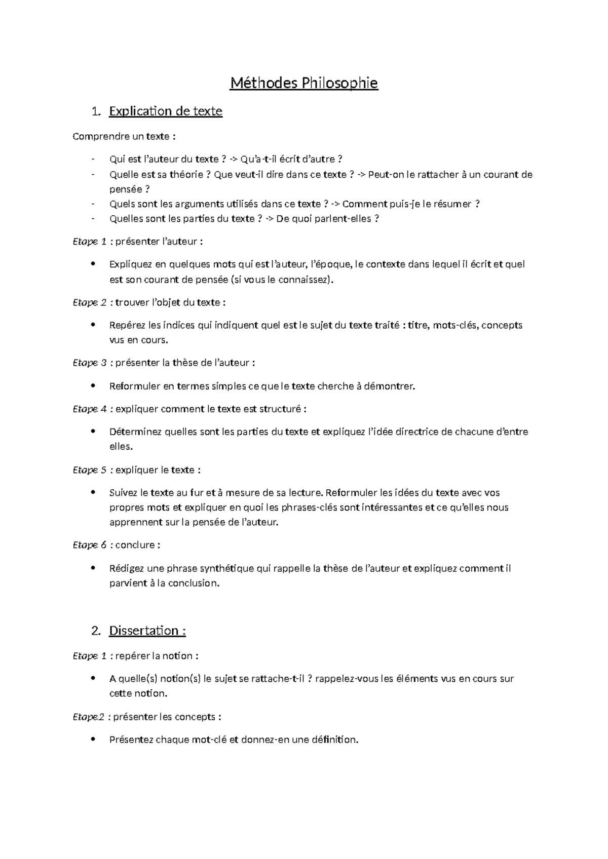 Philosophie Dbdhdnendnnd Méthodes Philosophie 1 Explication De