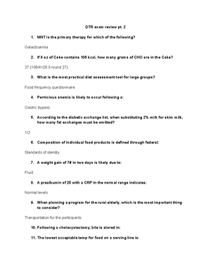 DTR review - Part 3 - DTR review pt 3 It is not uncommon for vendors to ...