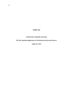 Chi-Square Quiz Soomo psy 260 - 9 Multiple-Choice Questions 1. True or false: statistically, we ...