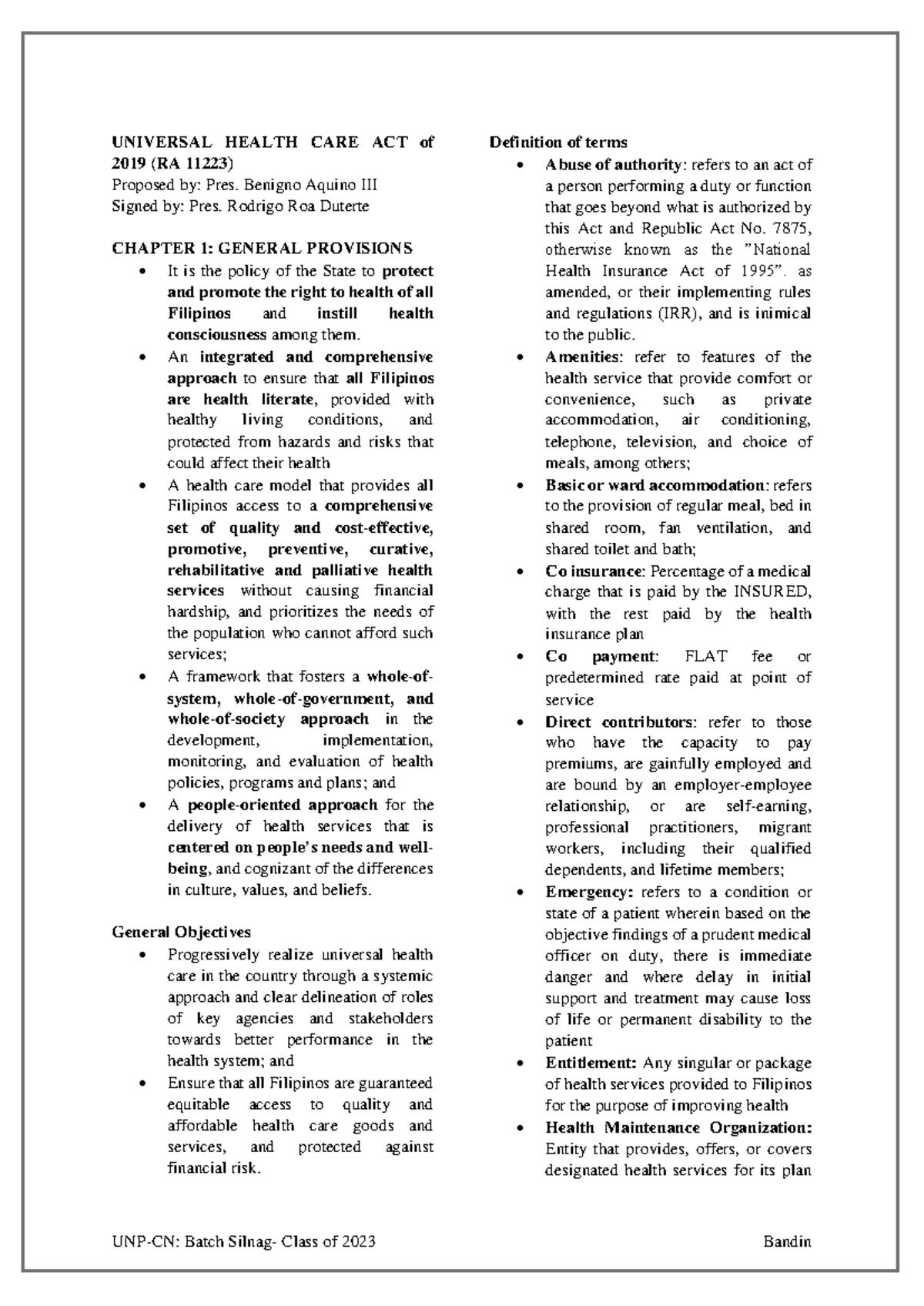 UHC - Practice Examination for Community Health Nursing - UNIVERSAL ...