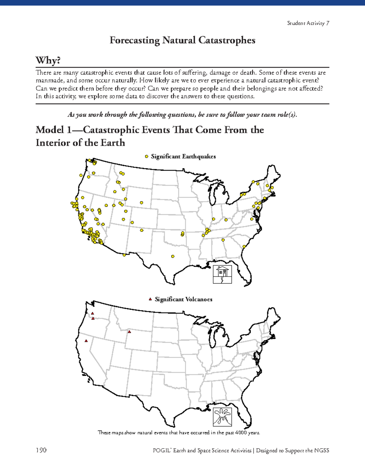 Student Pogil (Climate Natural Disasters) - Forecasting Natural ...