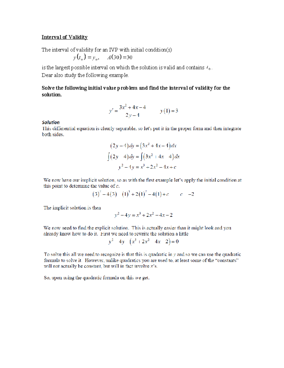Interval of Validity - dcvdvdfvdf csdcsd - all cs books - Interval of ...