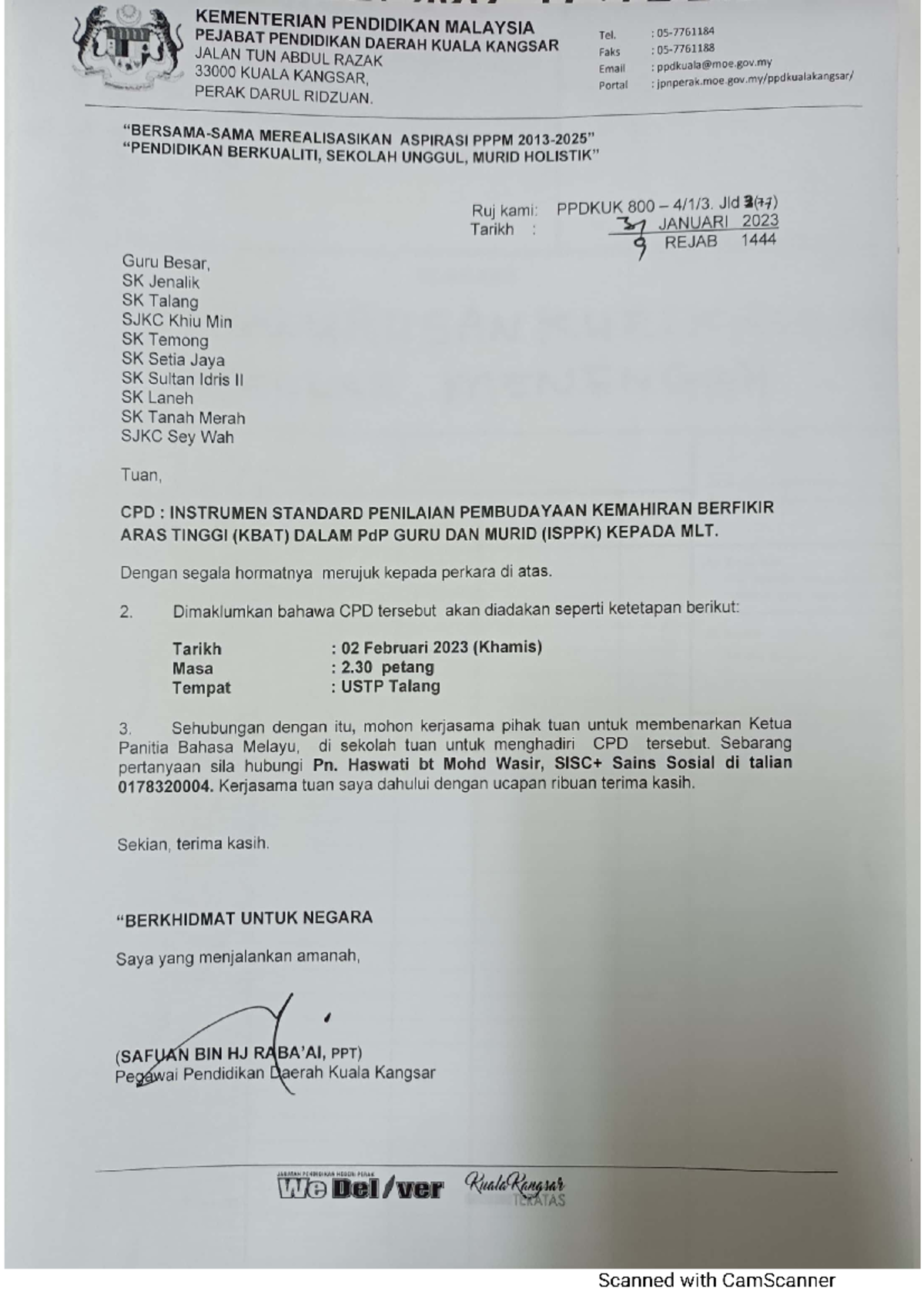 Cpd Isppk Kepada Mlt Mlt Bahasa Melayu Pengurusan Studocu