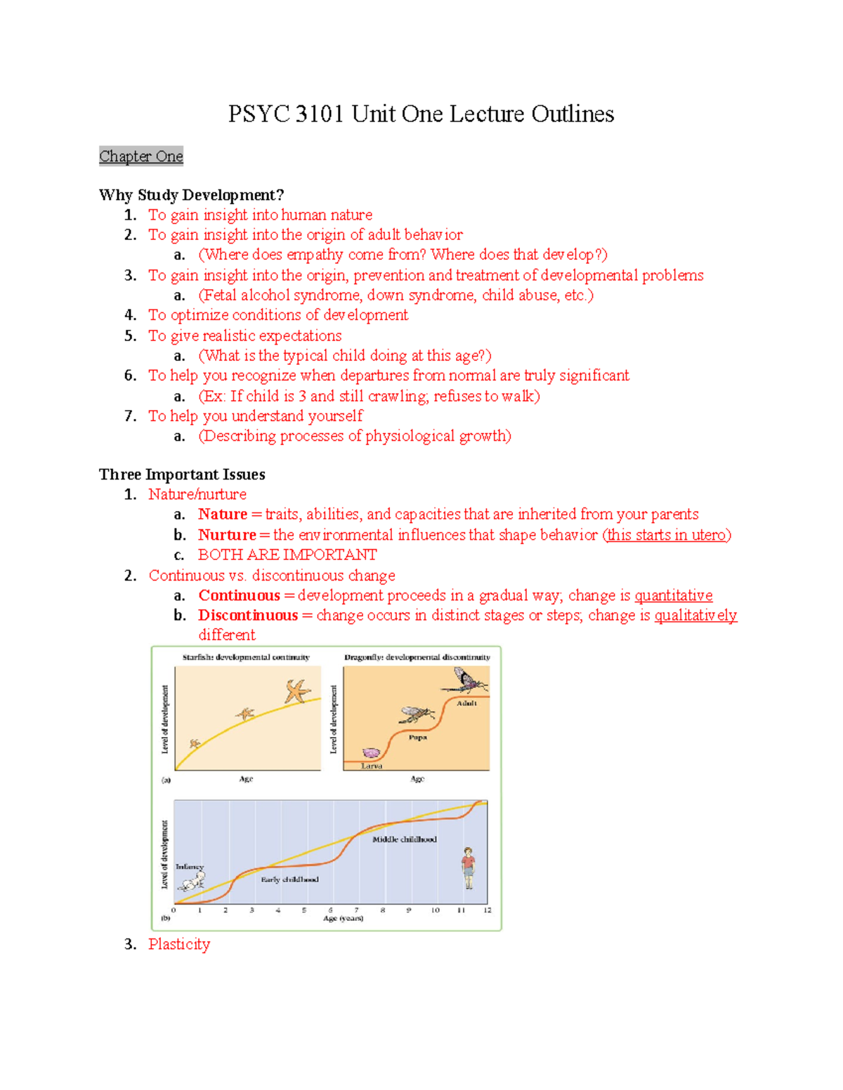 Ch. 1-4 ( Lecture) - Ch 1-4 notes - PSYC 3101 Unit One Lecture Outlines ...