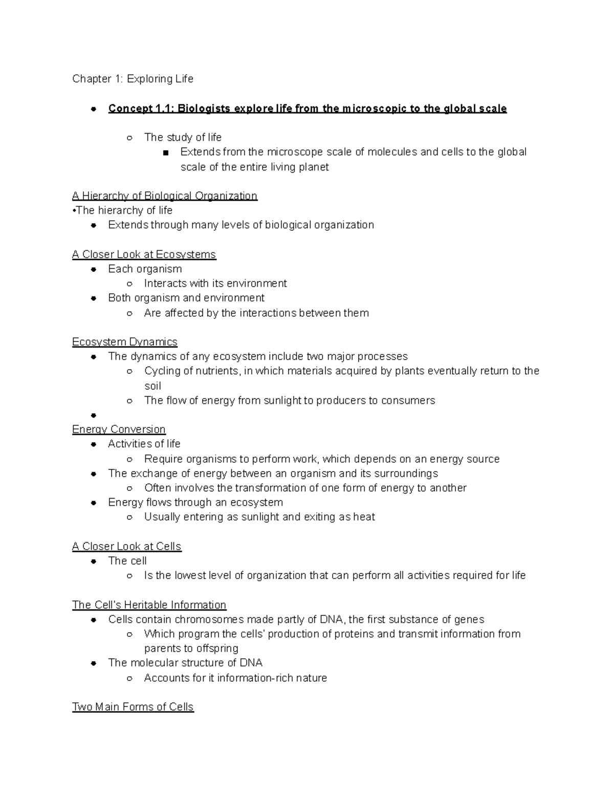BIOL 113$ pt1 - These are my detailed notes. My notes are based off my ... BIOL 113$ pt1 - These are my detailed notes. My notes are based off my ...