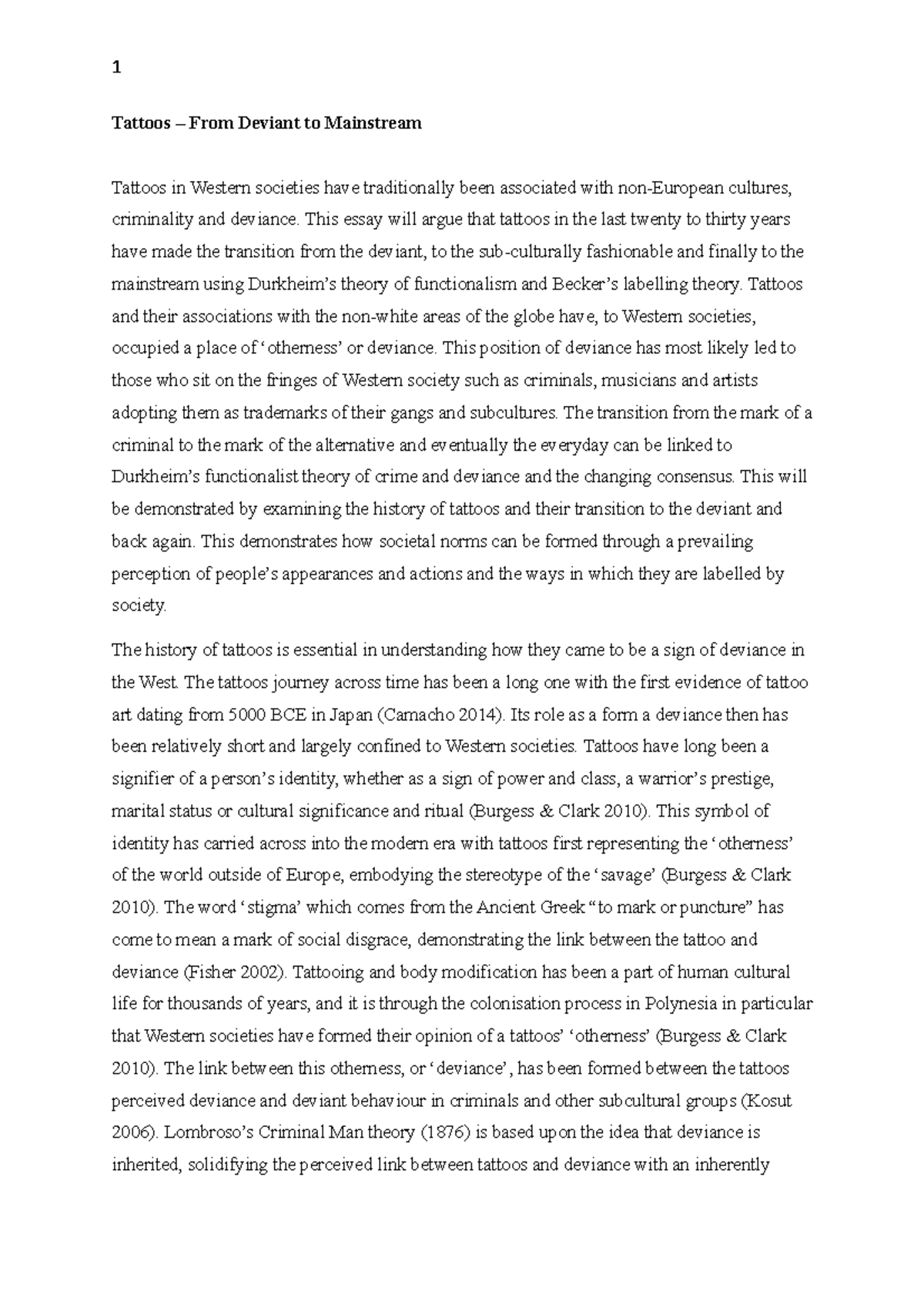 SOCU1008 Major Essay Emily Julius - SOCU 1003 - UniSA - Studocu