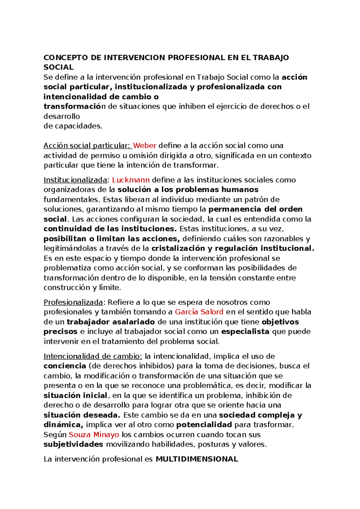 Proceso DE Intervencion Metodologica - CONCEPTO DE INTERVENCION ...