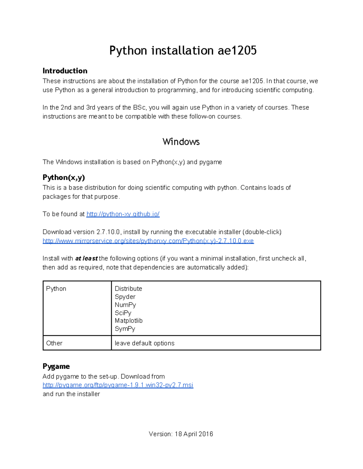 Pythoninstallationae 1205 - Python installation ae Introduction - Studeersnel