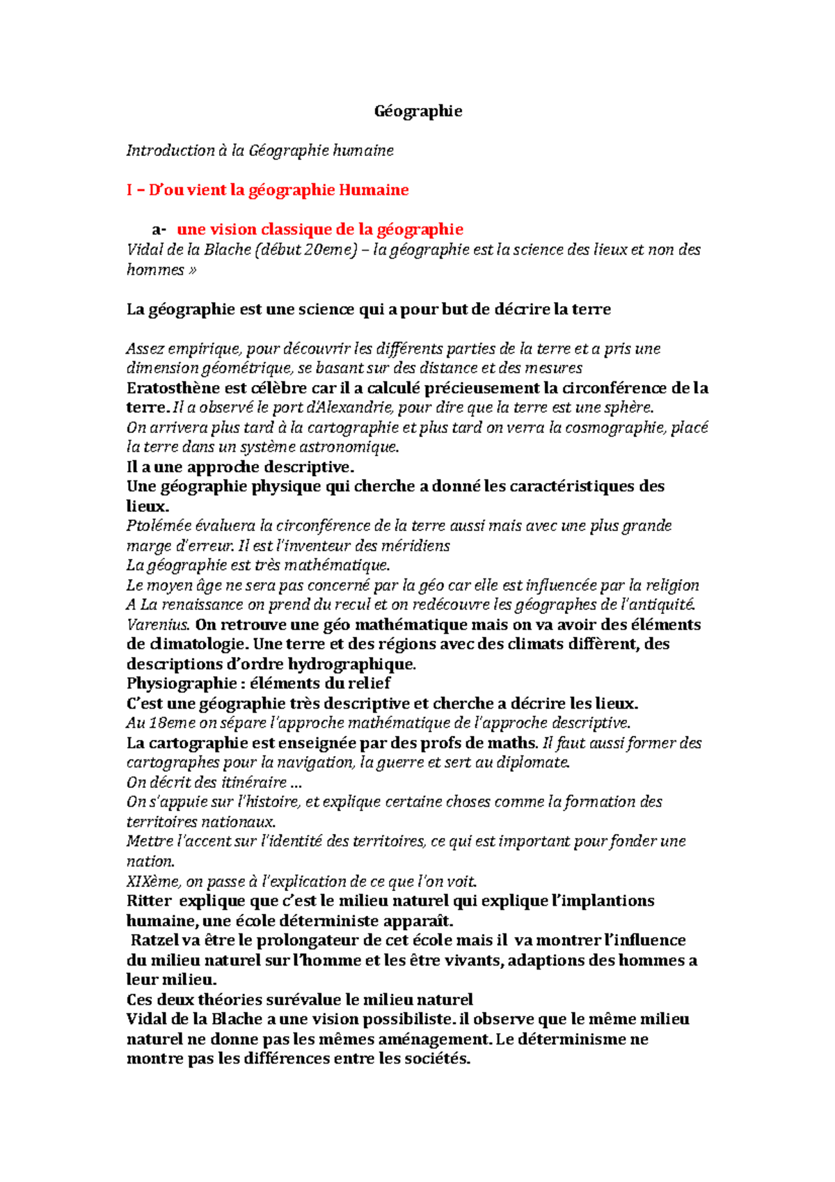 Géographie humaine + littoraux - Géographie Introduction à la ...