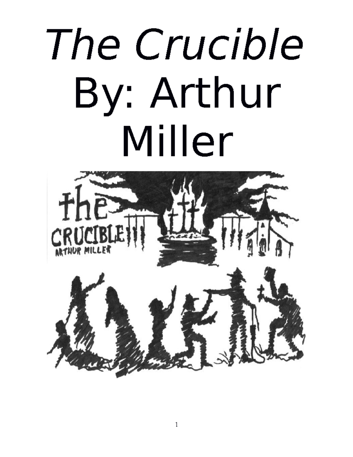 The Crucible Packet master 2017 18 - The Crucible By: Arthur Miller ...