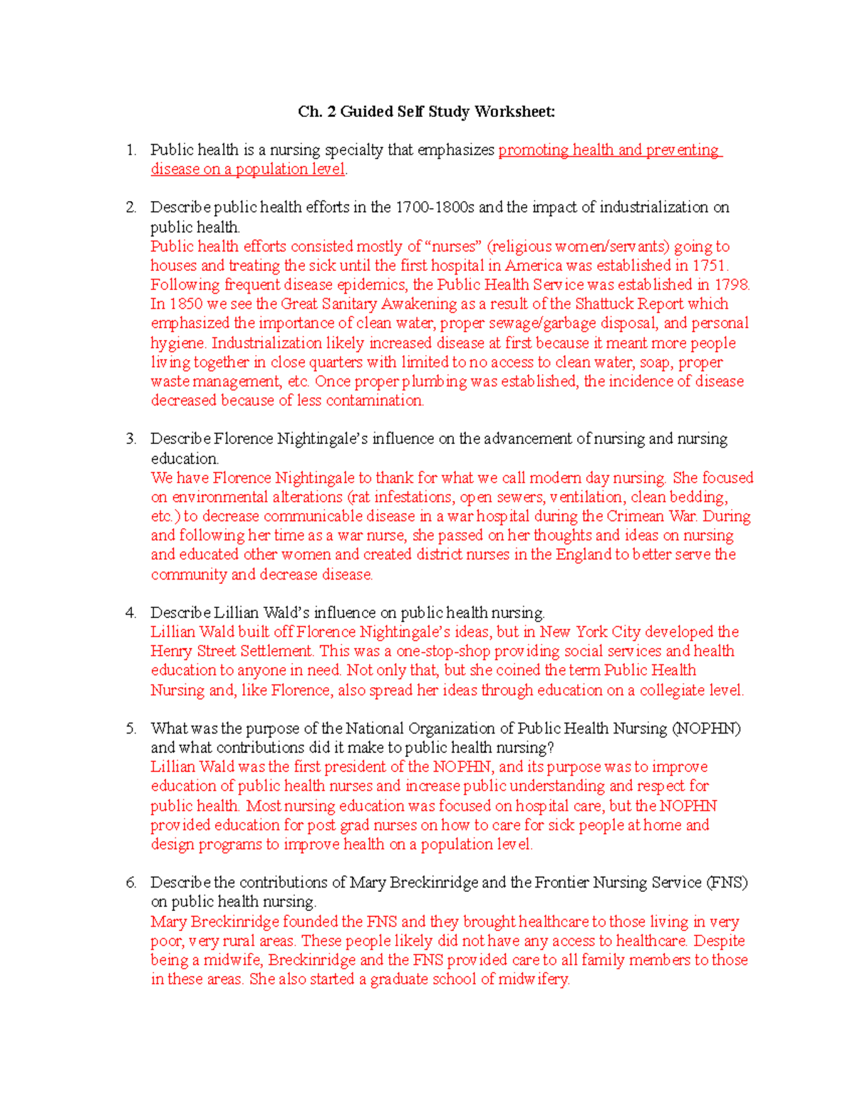 Week2Homework - Week 2 Homework - Ch. 2 Guided Self Study Worksheet ...