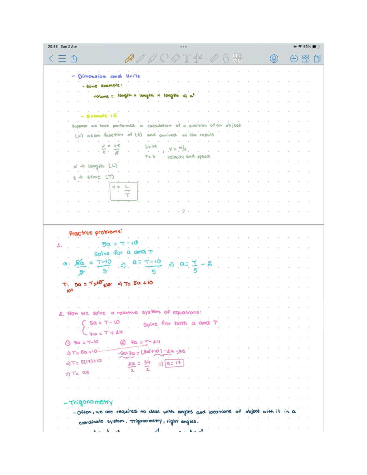 Physics 211 - Practices Problems - PHYS 211 - Studocu