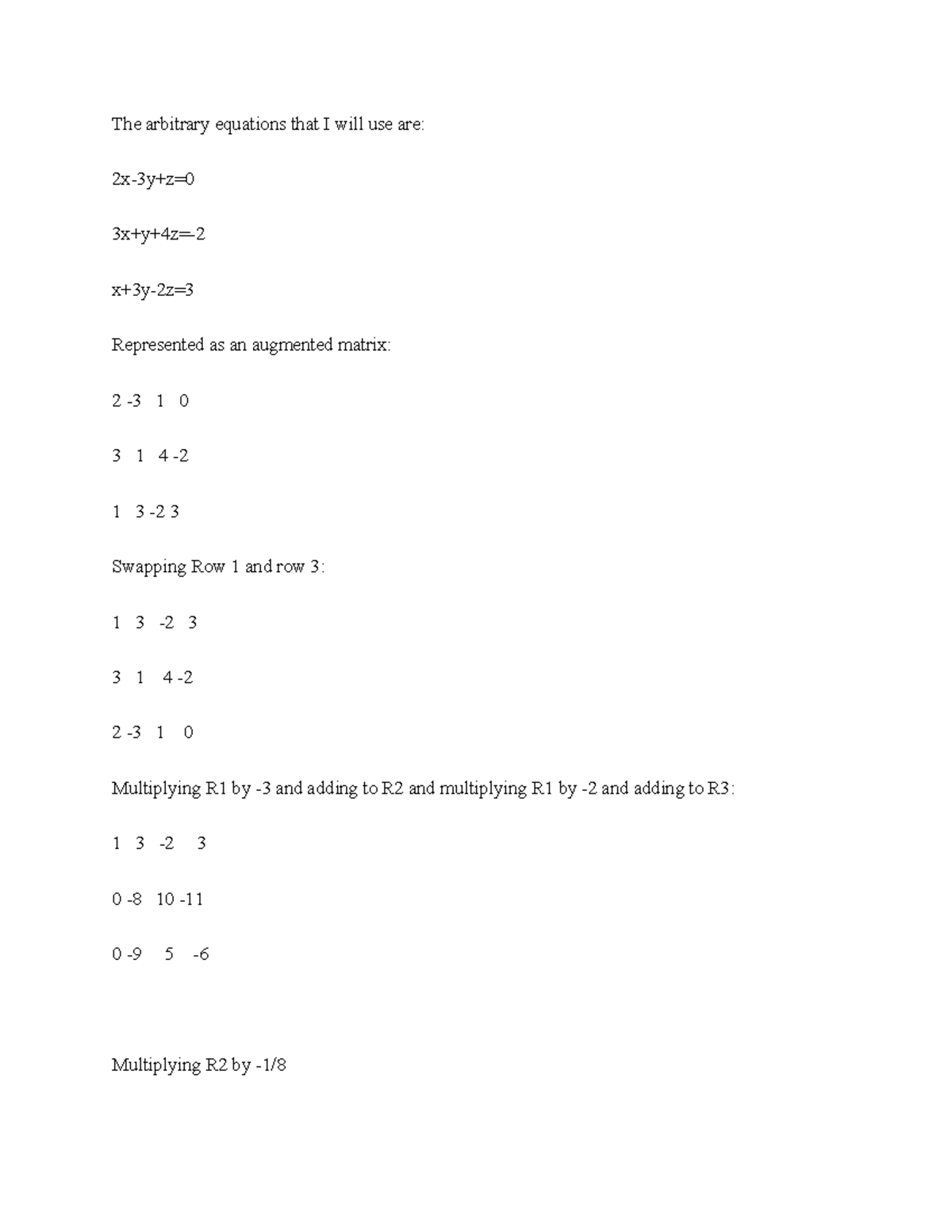 Discussion Forum Week 6 MATH 1201-01 - The arbitrary equations that I ...