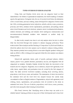 The Cause of Errors in Language Learning - The Cause of Errors Pit ...