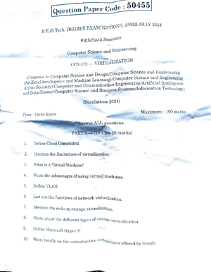 virtualization - ccs372 - Studocu