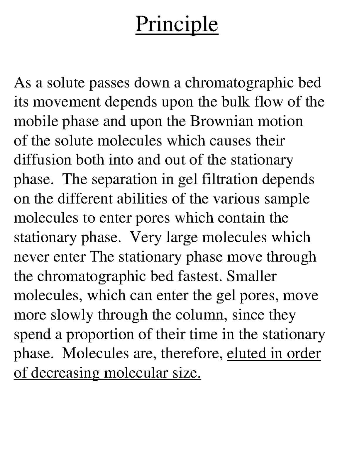 Lecture 17 revised - Steven Cramer - Principle As a solute passes down ...