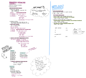 M-1 accounting II notes - Chapter 1: Introduction to Managerial ...