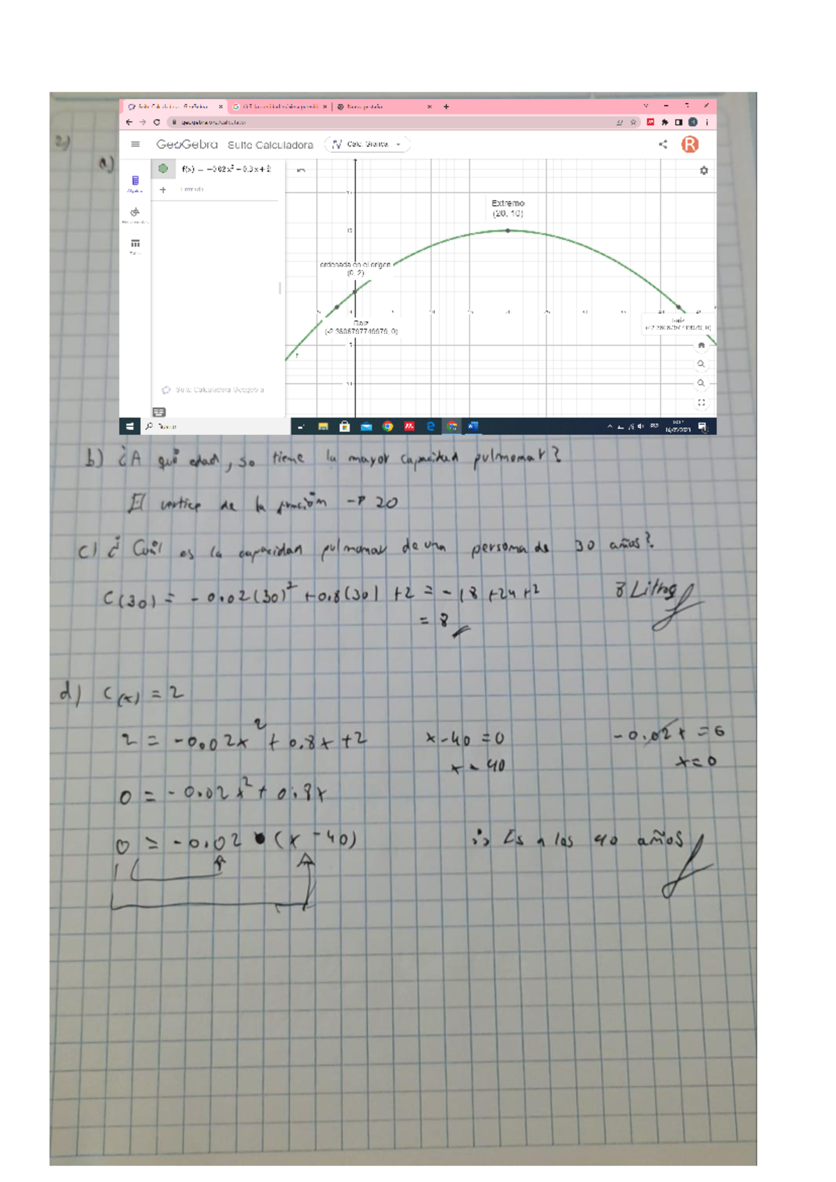 Pregunta 2 Parcial 1 Matematica Roger Alberto Aleman ABAD - Matemática ...