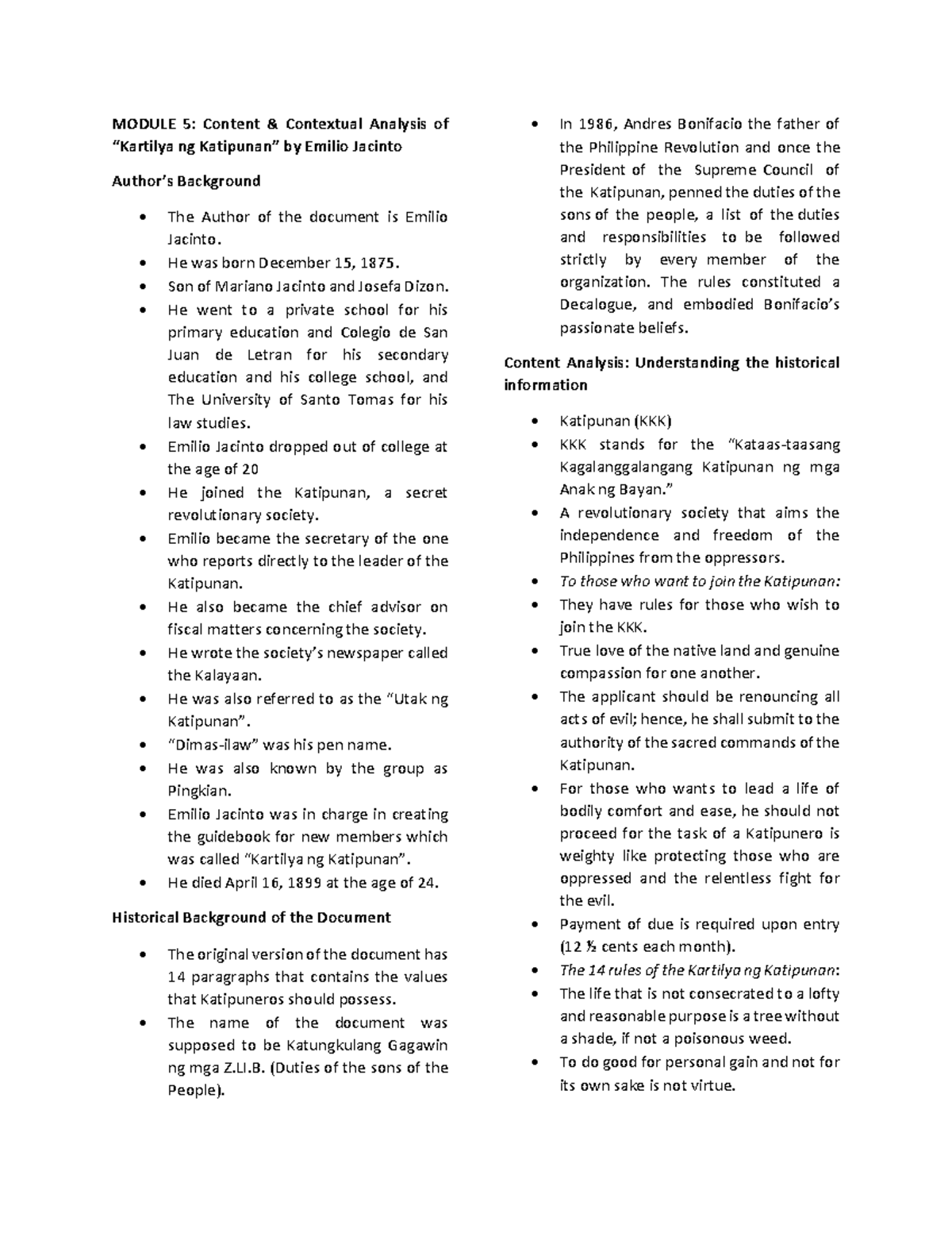 Module 5 9 Reviewer RPH - Chapter 5 to 9 - MODULE 5: Content ...