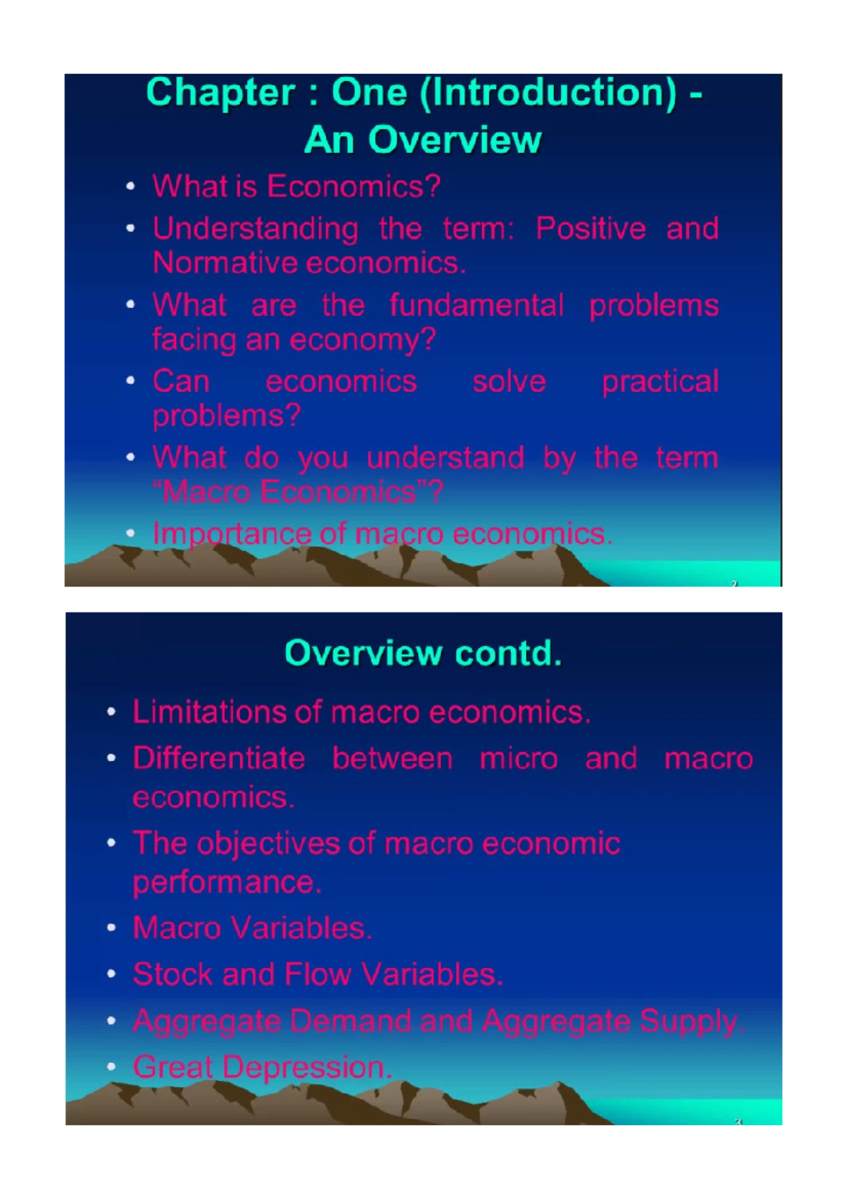 Introduction to Macroeconomics - Economics - Studocu