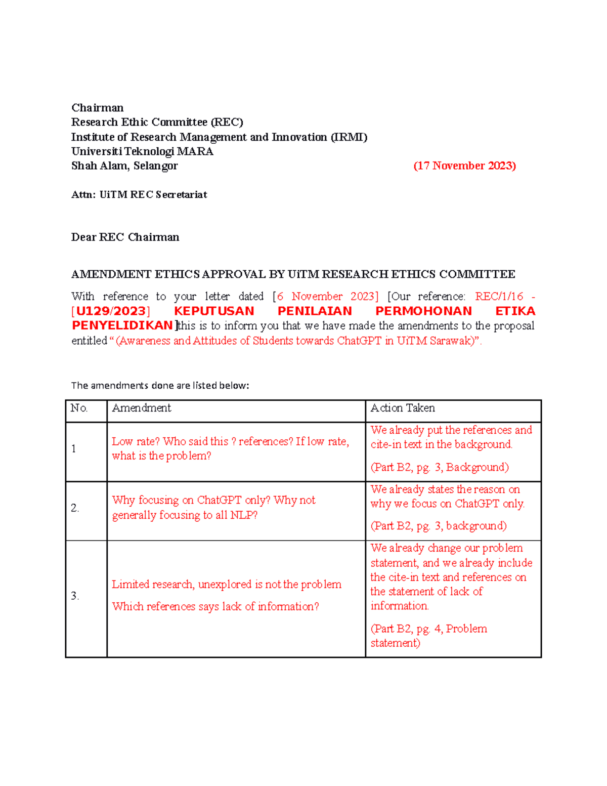 2021-03-11 Template Cover Letter for Amendment - Chairman Research ...