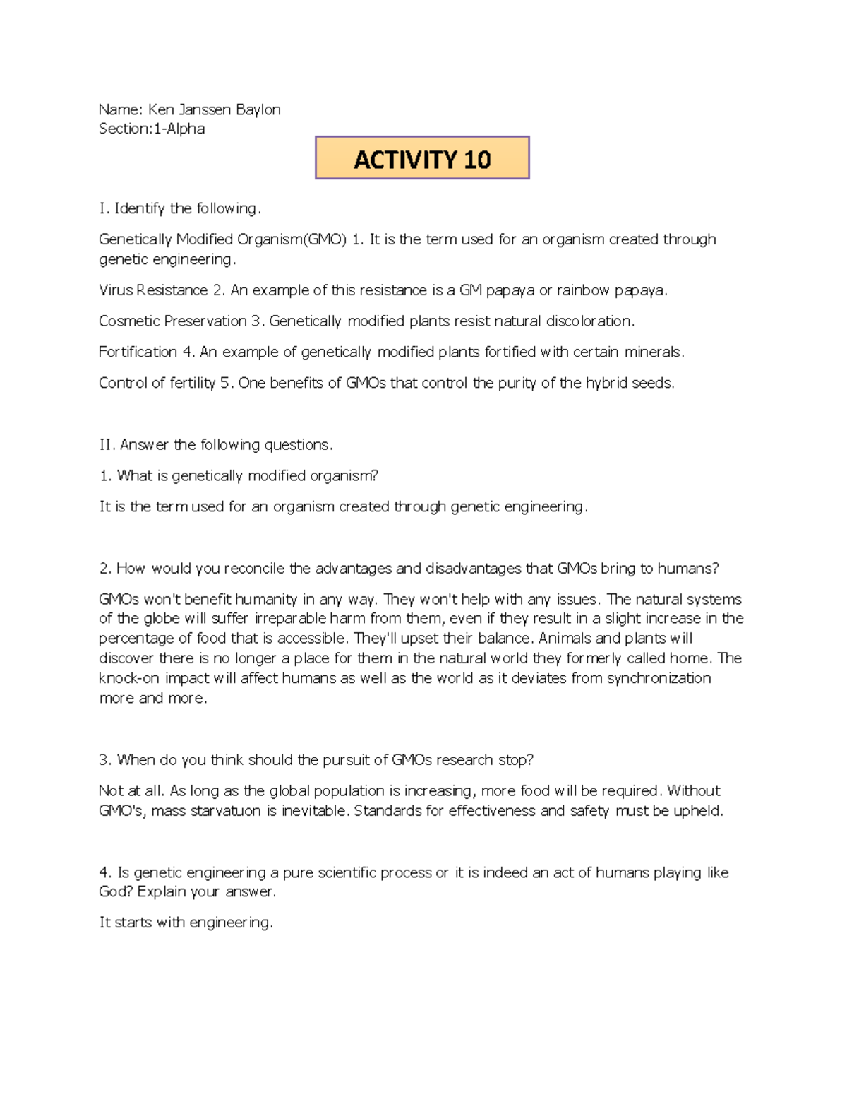 Baylon Ken Janssen A. - Activity 10-finals - Name: Ken Janssen Baylon ...