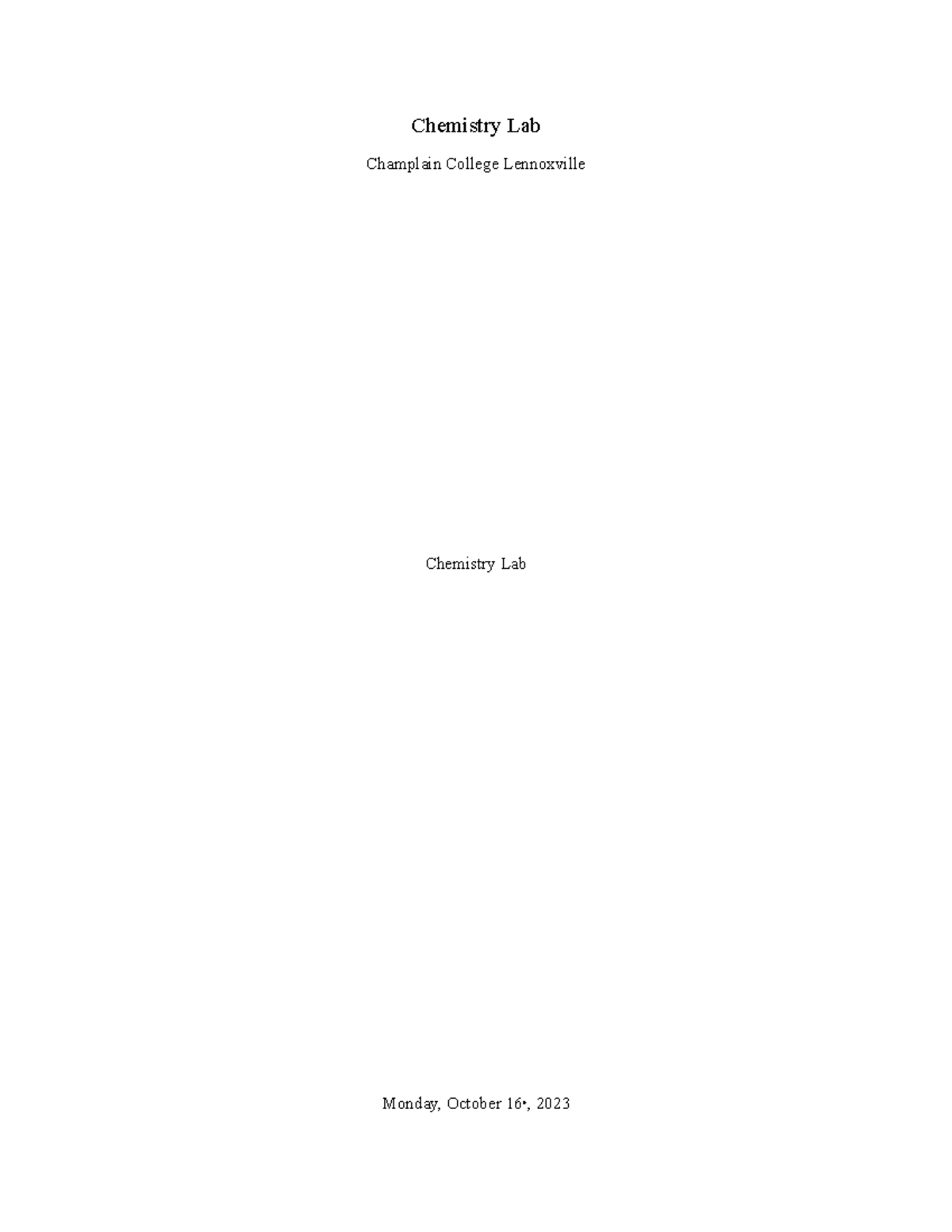 Chemistry Lab - Its about the objectives of the lab about acid-base ...