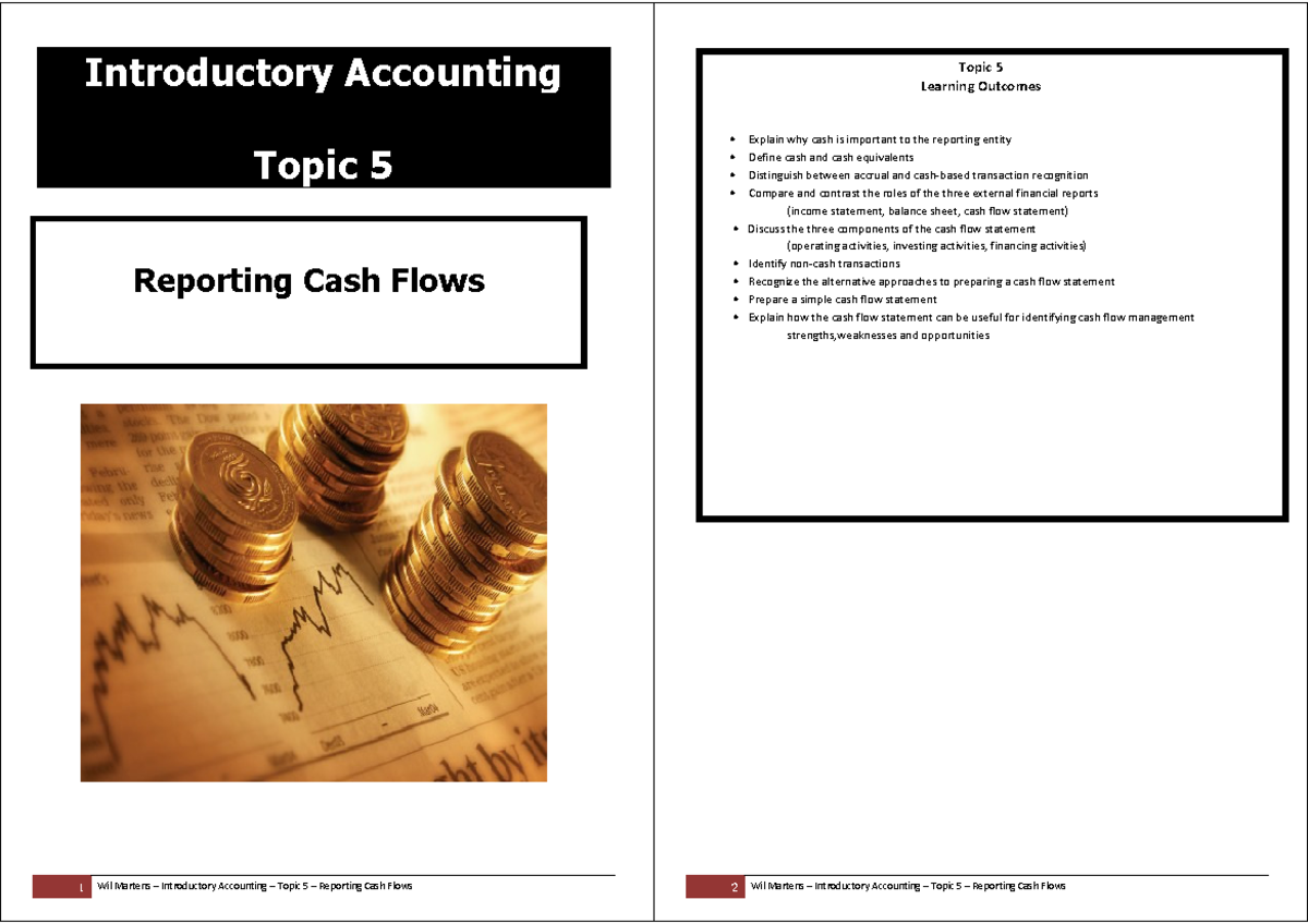 Chapter 5 handout - Intro to finance in RMIT - 1 Wil Martens ...