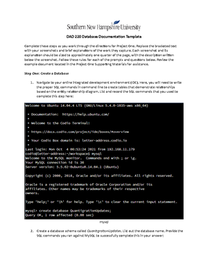 CYB 230 Module Three Lab - Lab: Basic Network Configuration Prompt Response In the lab section ...