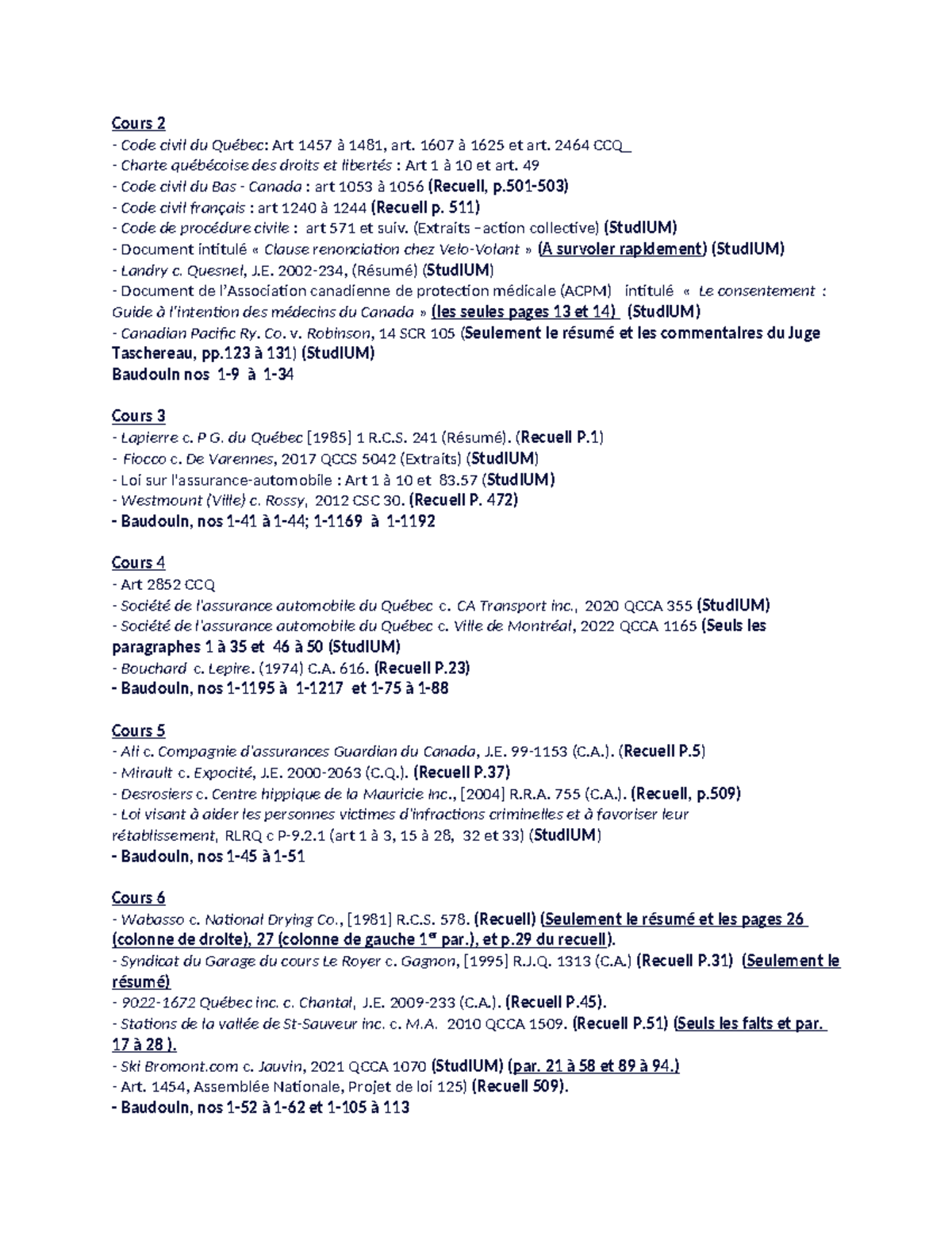 Lecture 1222 - Résumé Droit des obligations 2 - Cours 2 Code civil du ...