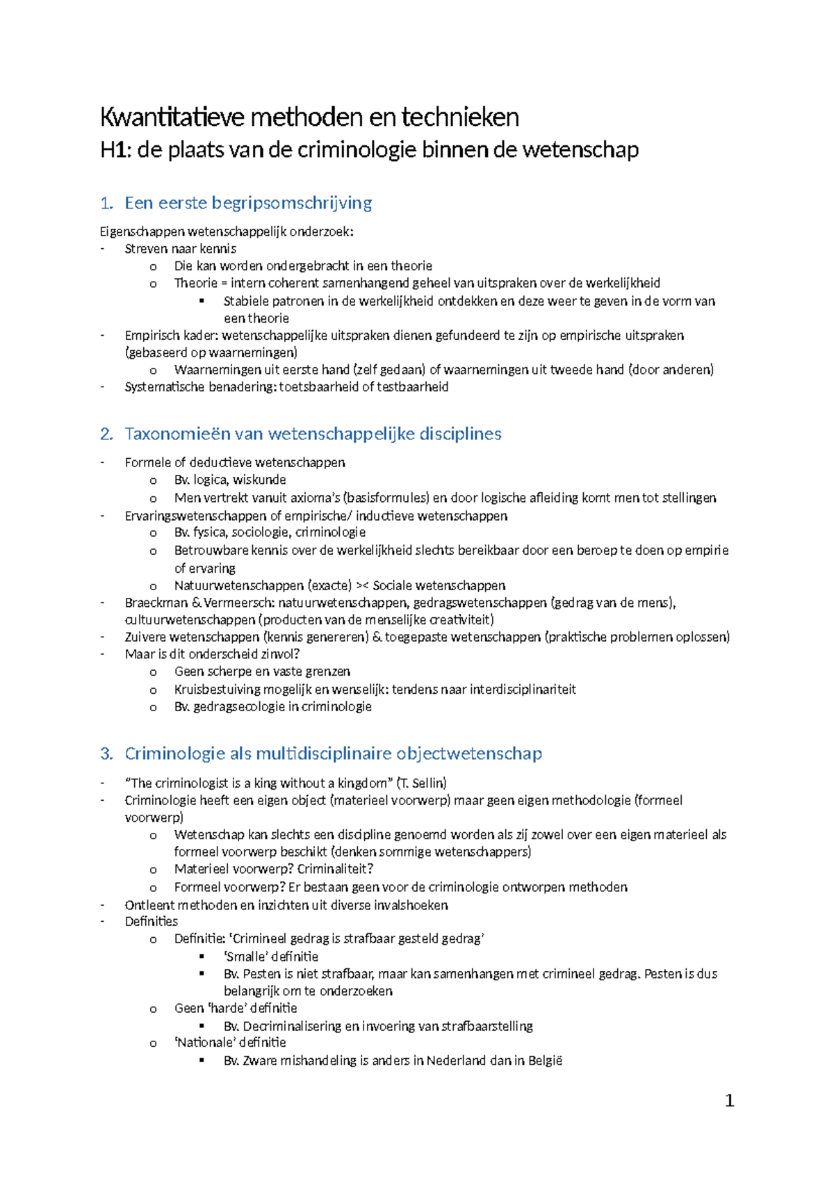 Kwantitatieve methoden en technieken - Een eerste begripsomschrijving ...