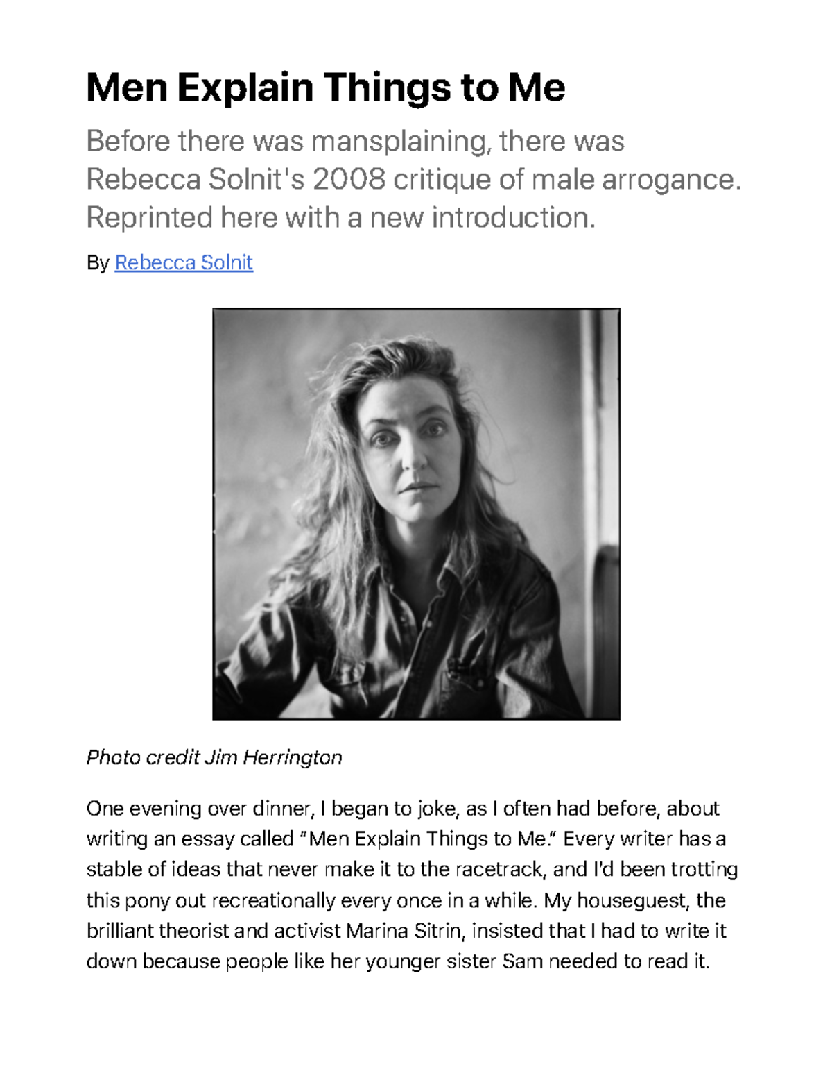 Men Explain Things to Me – Guernica - Men Explain Things to Me Before ...