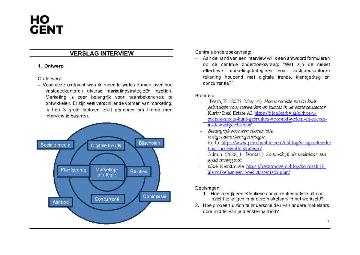Verslag interview OWC - VERSLAG INTERVIEW Ontwerp Onderwerp: Voor deze opdracht wou ik meer te ...