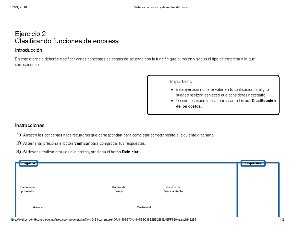 Ejercicio 2 6 7 23 21 10 Sistema De Costos Y Elementos Del Costo