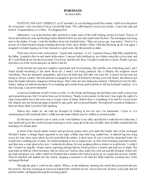 Elements of the story Portents by Jessica Zafra - Elements of the Story ...