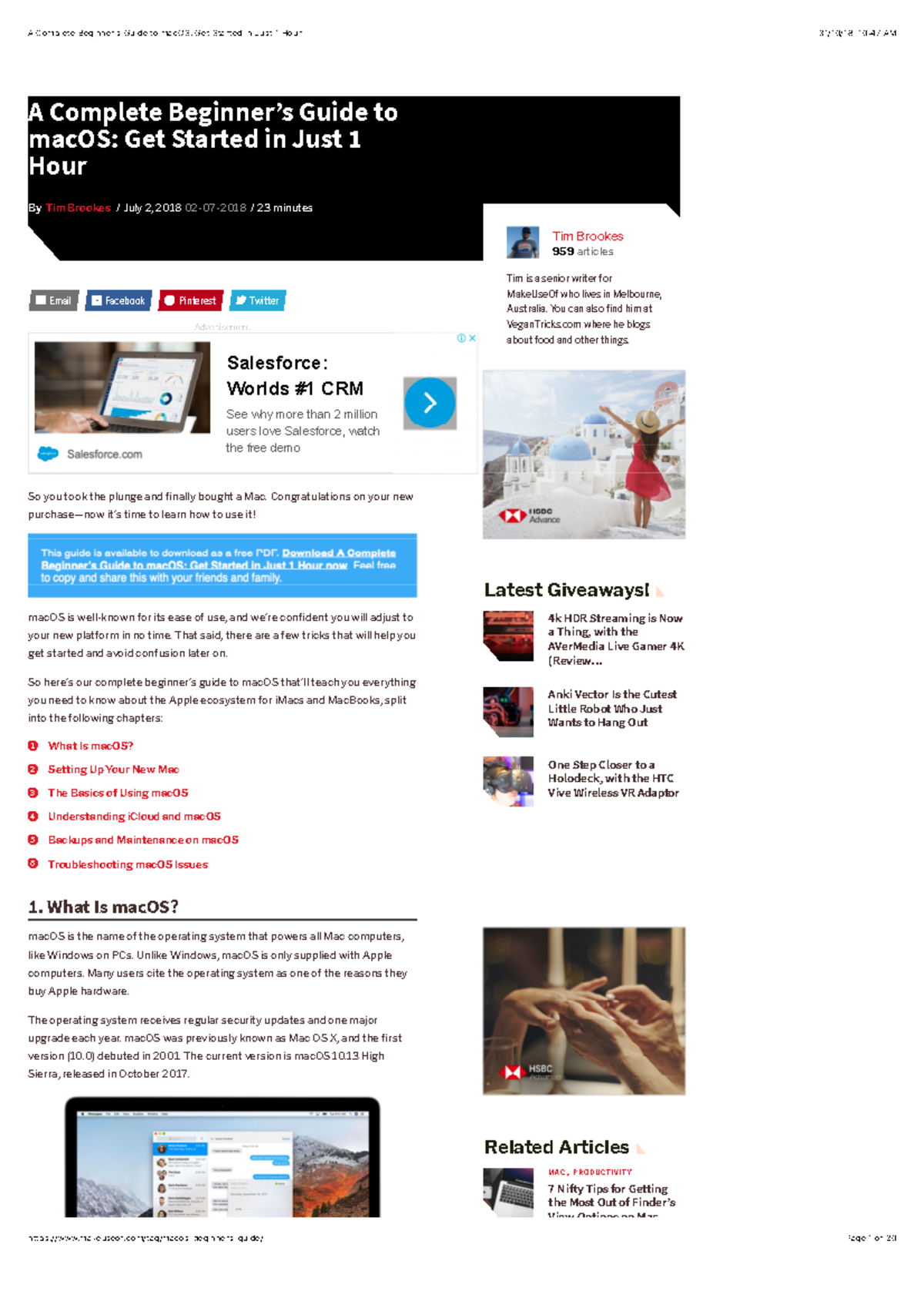 A Complete Beginner's Guide to mac OS- Get Started in Just 1 Hour ...