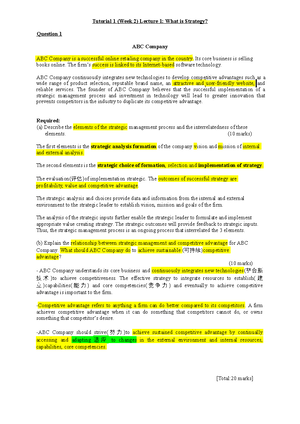 2020 Mar Questions - sbr - Strategy Business Leader - Studocu