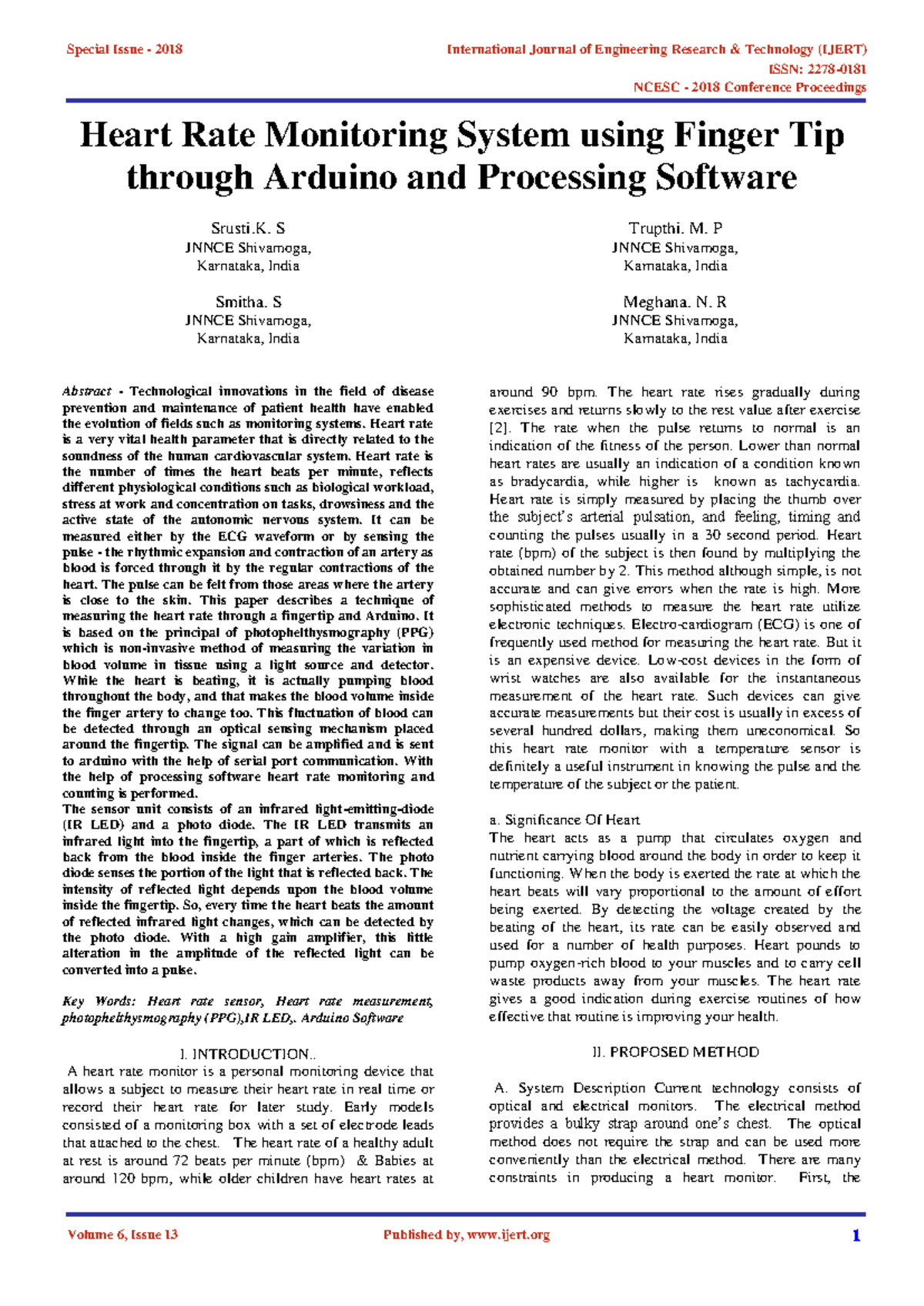 Heart rate monitoring system using finger tip through 3mumnnxw 17 - Heart Rate Monitoring System ...