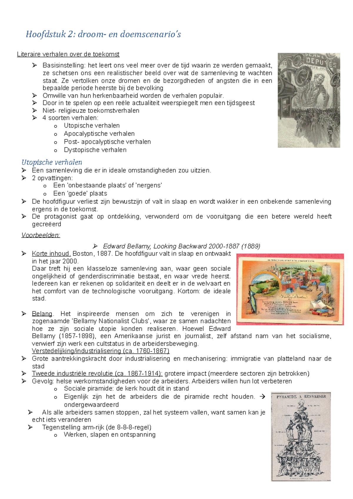 Historische-reflectie-samenvatting - Hoofdstuk 2: droom- en ...