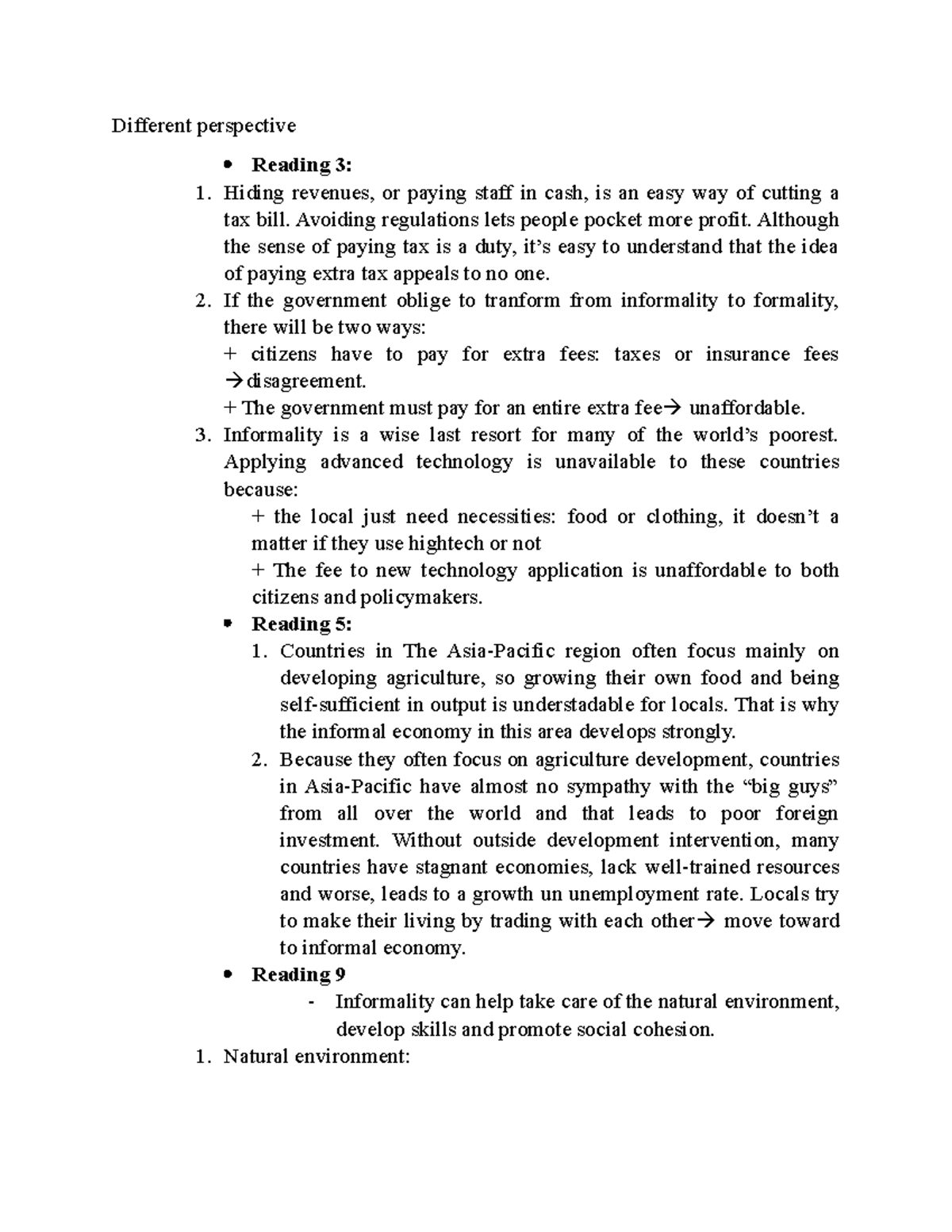 Official critical thinking - Different perspective Reading 3: Hiding ...