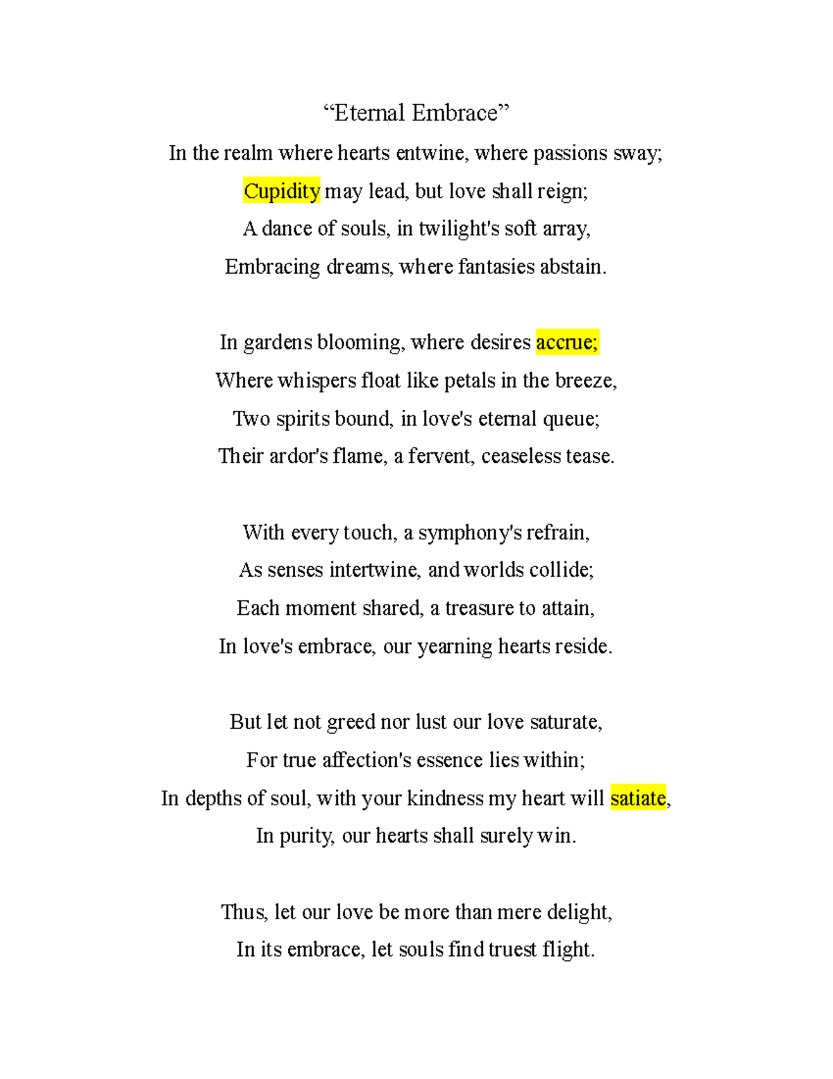 February Love Poem - Eternal Embrace - “Eternal Embrace” In the realm ...