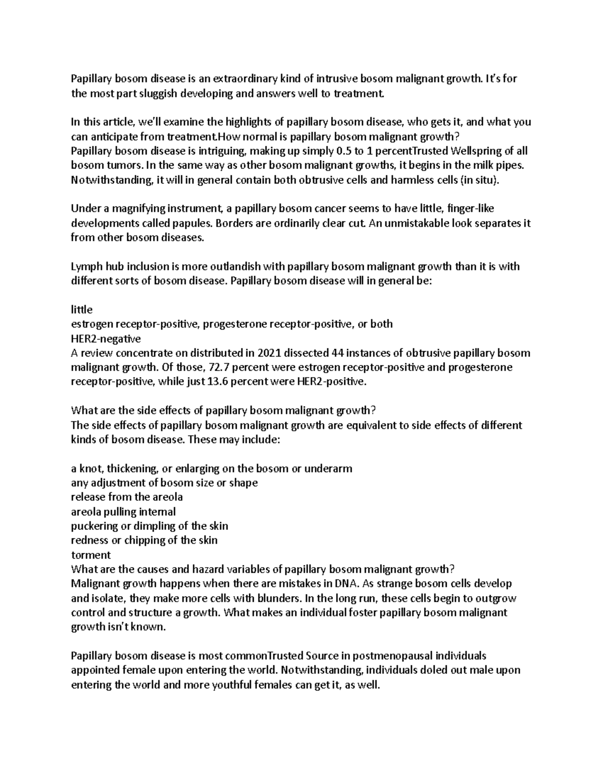 Doc19 - paper - Papillary bosom disease is an extraordinary kind of ...