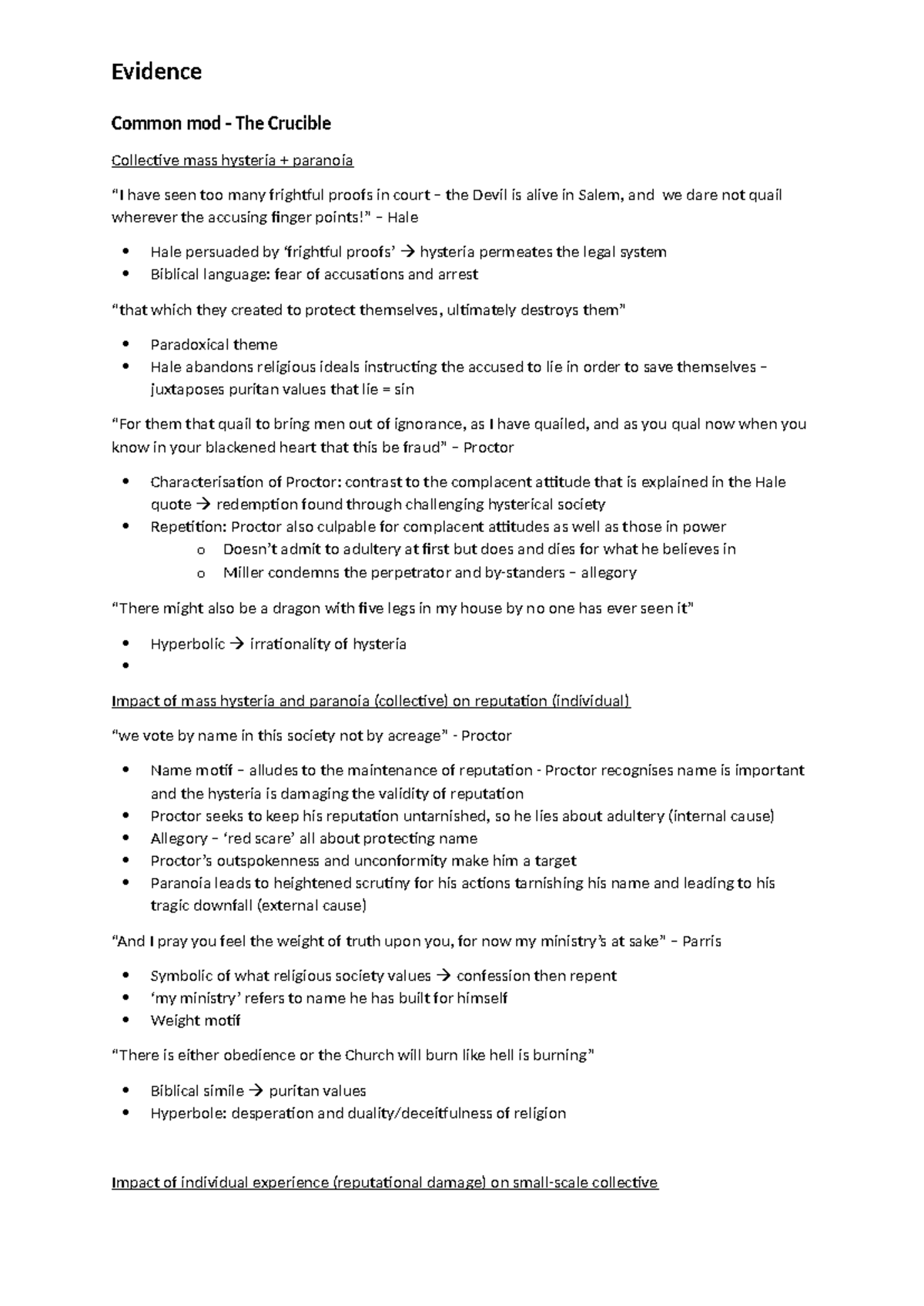 The Crucible Evidence - Evidence Common mod - The Crucible Collective ...