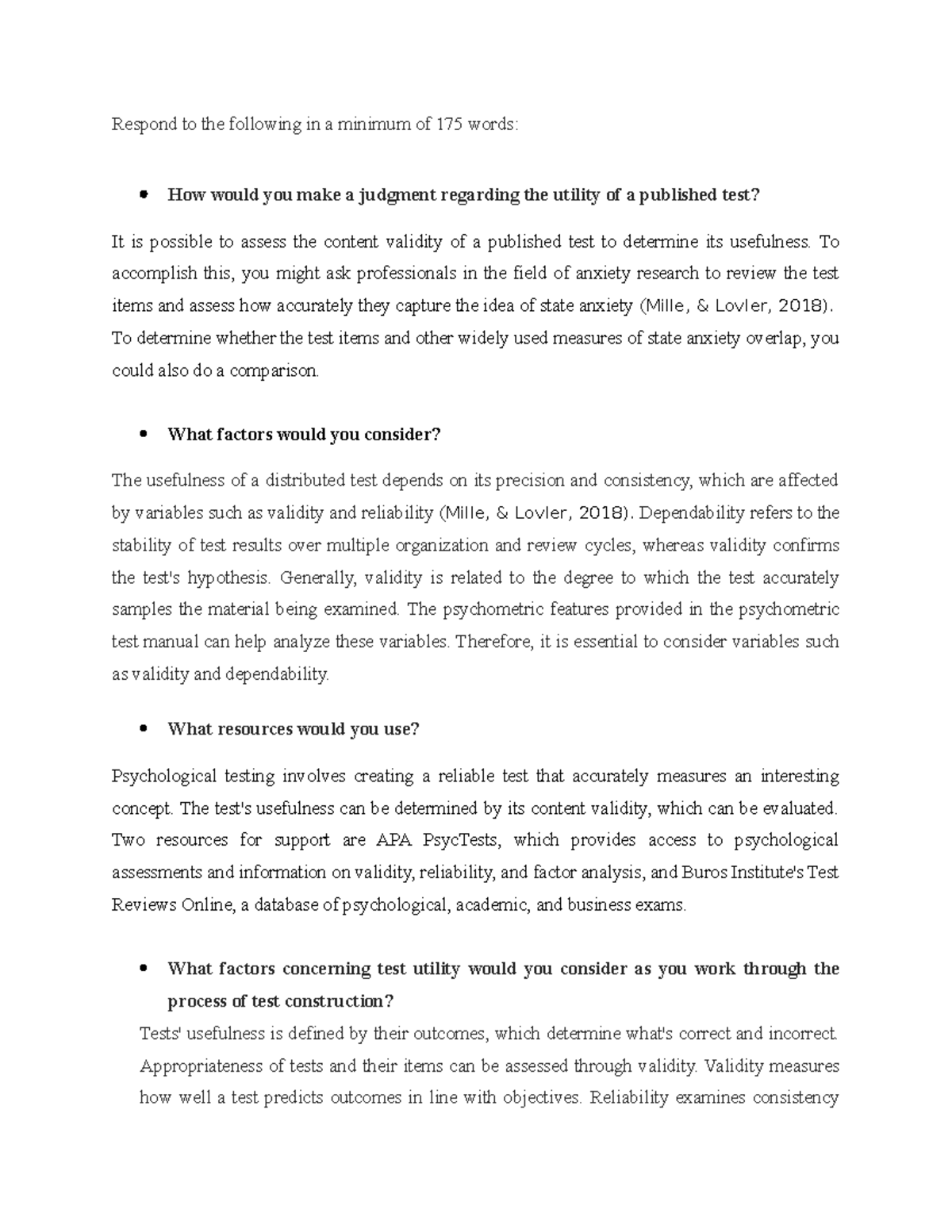 Document 5 - Notes, summaries, and rough drafts. - Respond to the ...