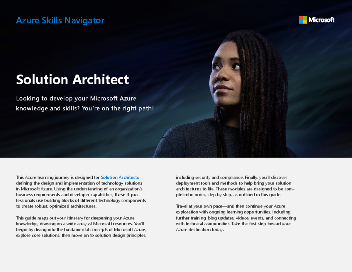 Azure Infra Guide Solution Architect-2022 - Looking to develop your ...