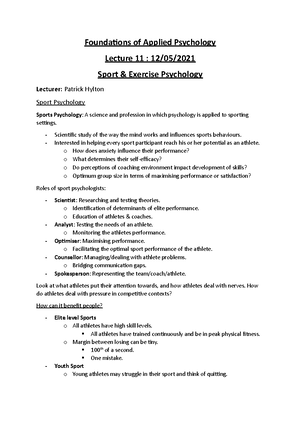 Sams unit 3 health psychology - Pearson BTEC Level 3 National in ...
