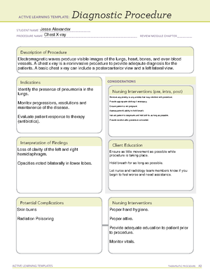 ECG Diagnostic Procedure - ACTIVE LEARNING TEMPLATES Diagnostic ...