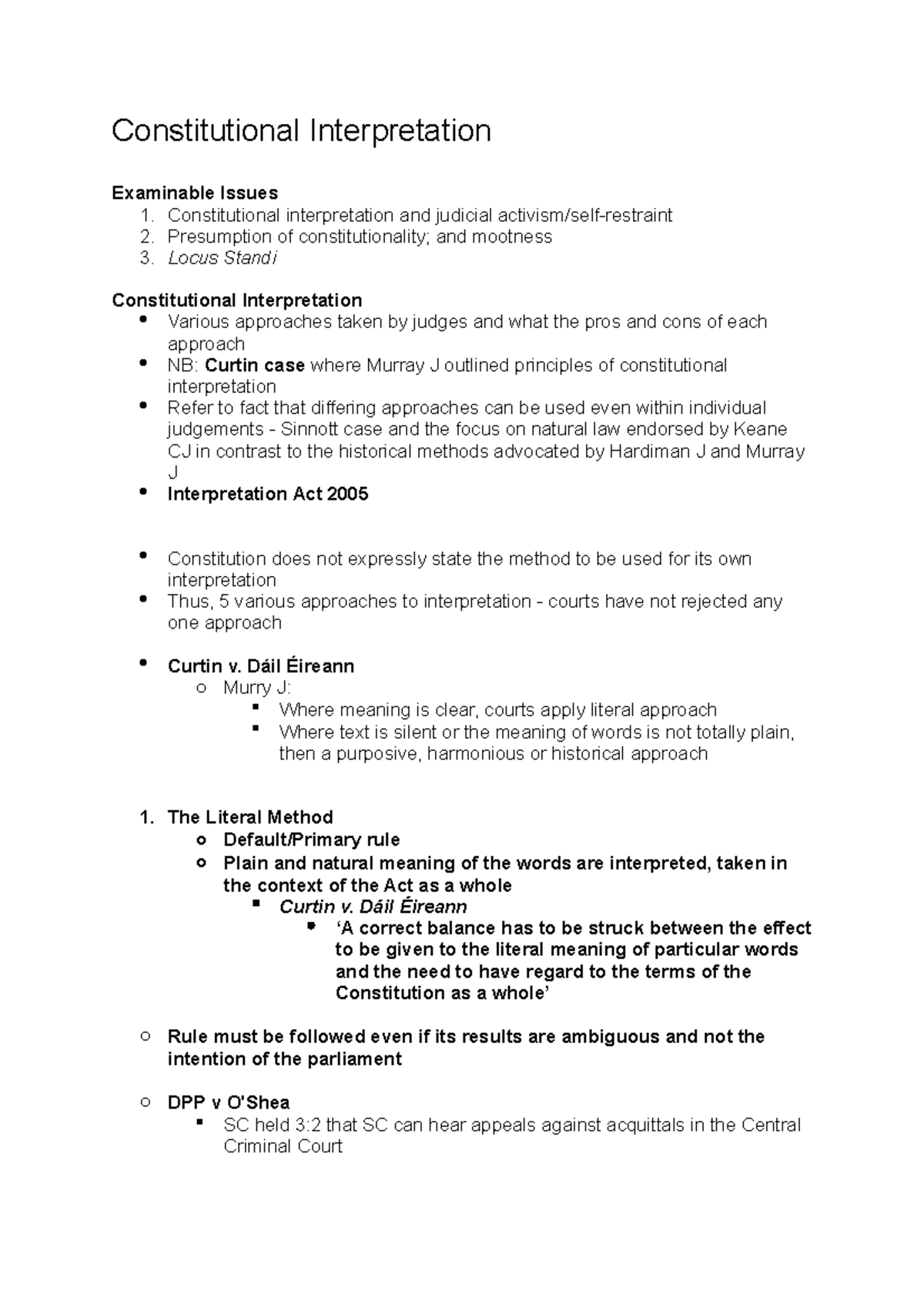Constitutional Interpretation - Constitutional Interpretation ...