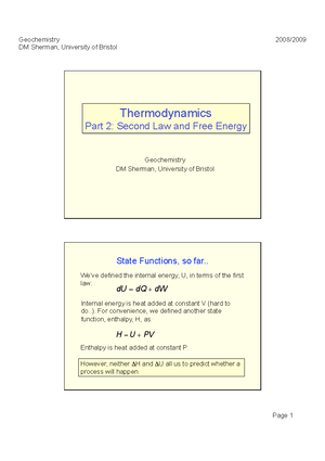 Practical - 4- solutions - DM Sherman GEOCHEMISTRY PRACTICAL 4 ...