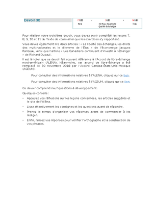 Examen écrit - Examen écrit (35 %) Séries H et I Nom de l’étudiante ou de l’étudiant : Code ...